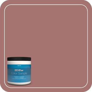 BEHR PREMIUM PLUS 5 gal. #MQ1-17 Autumn Russet Semi-Gloss Enamel ...