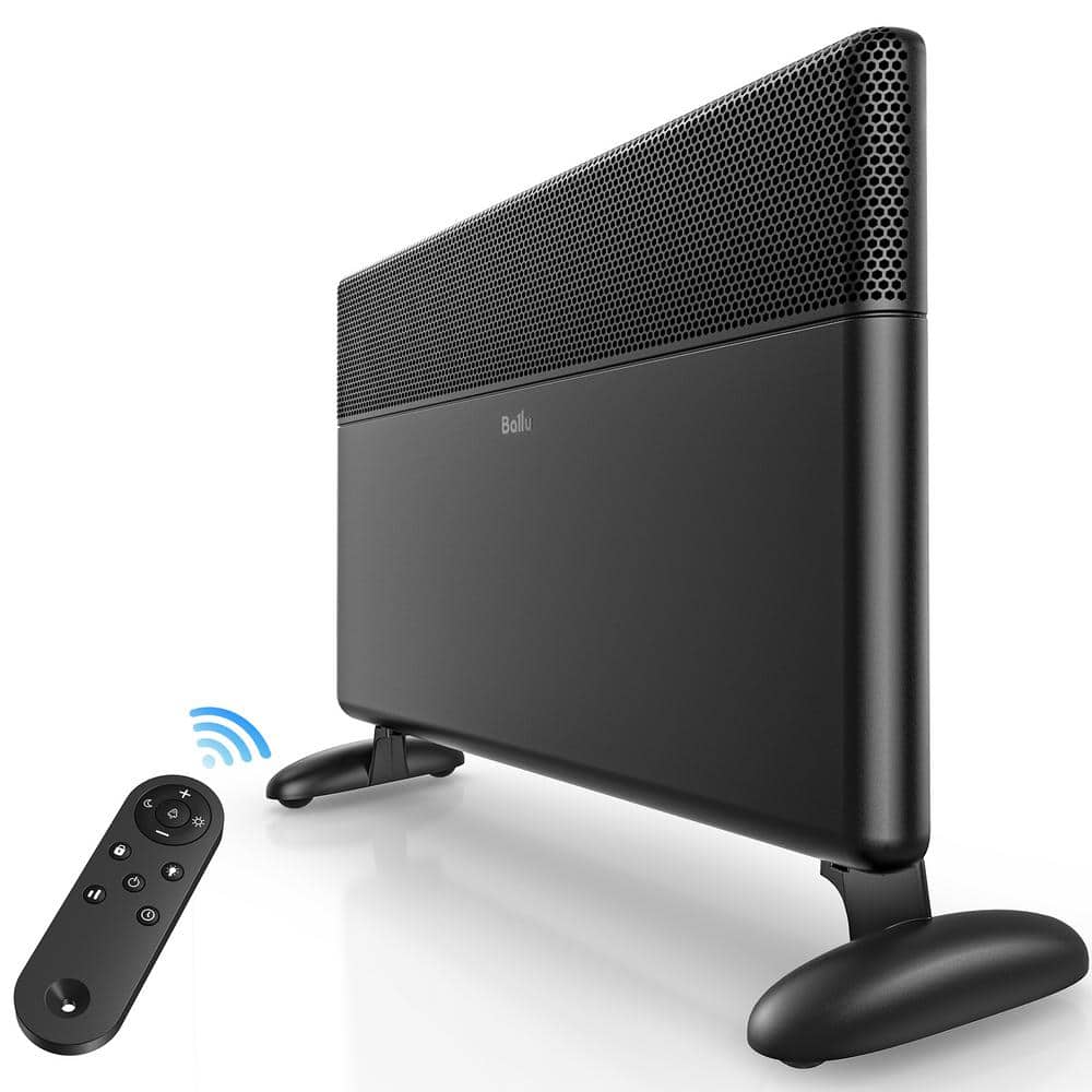 Edendirect 1500 W Electric Ceramic Heater in Black with Tip-Over ...