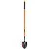 Husky 47 in. L Wood Handle Floral Carbon Steel Digging Shovel with Grip ...