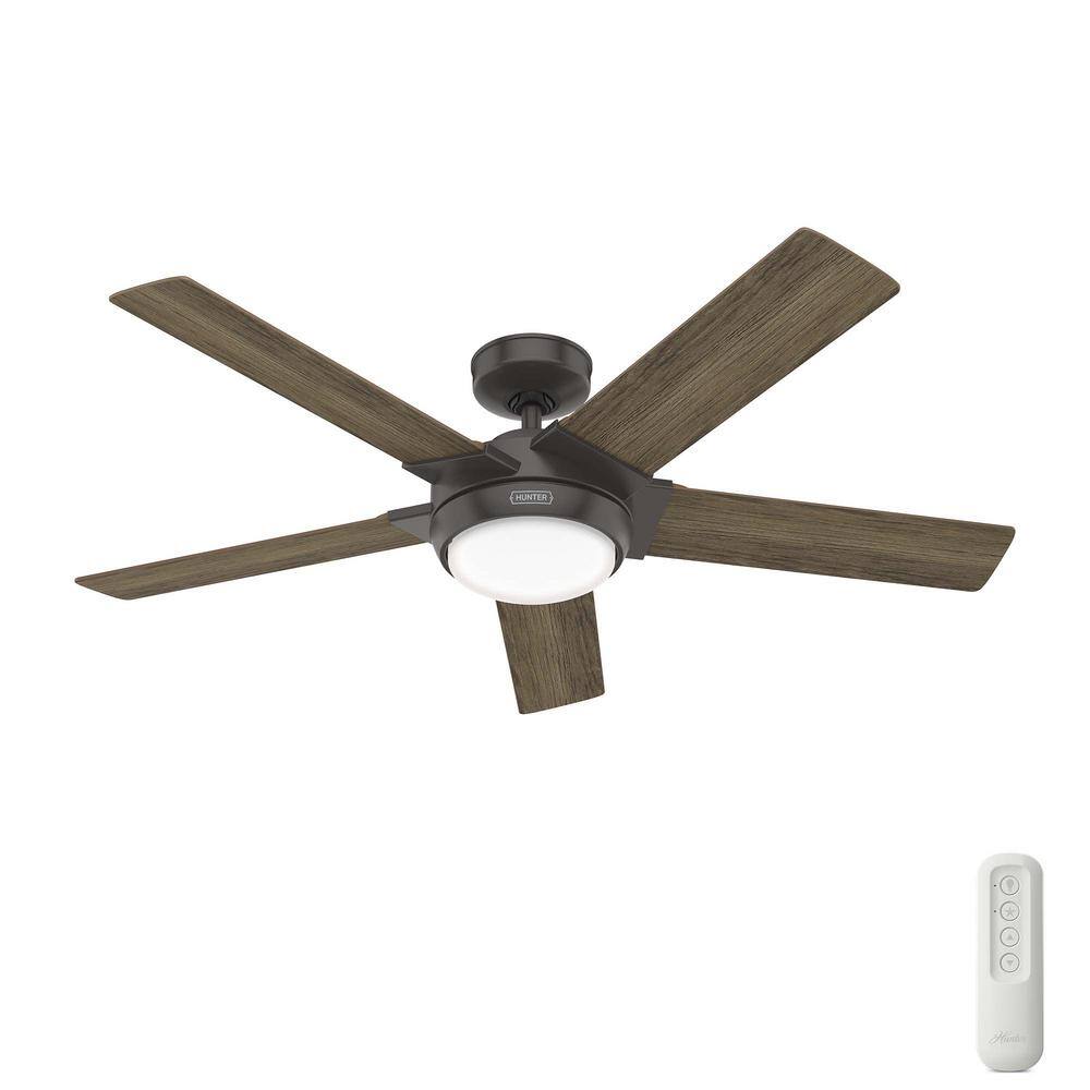 Hunter Neuron 60 in. Indoor Metallic Chocolate Smart Ceiling Fan with ...