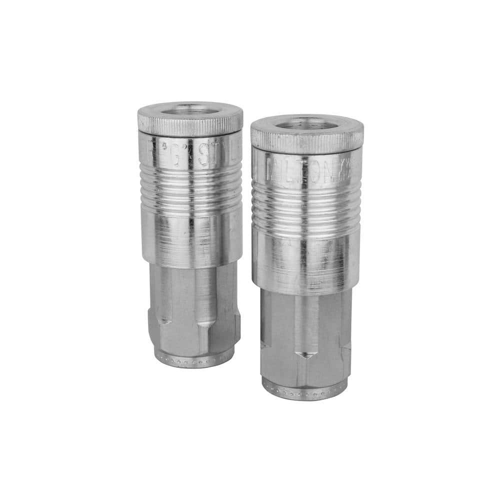 Milton 1/2 in. FNPT G Style Coupler S-1815-2 - The Home Depot