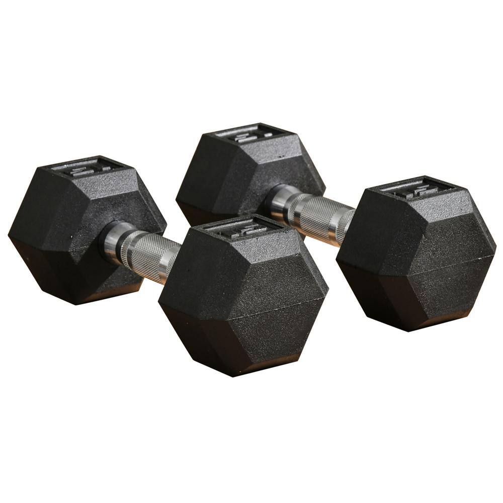 Kahomvis Total 30 lb. Hex Dumbbell with Non-Slip Handle DCP-LKW9-6077 ...