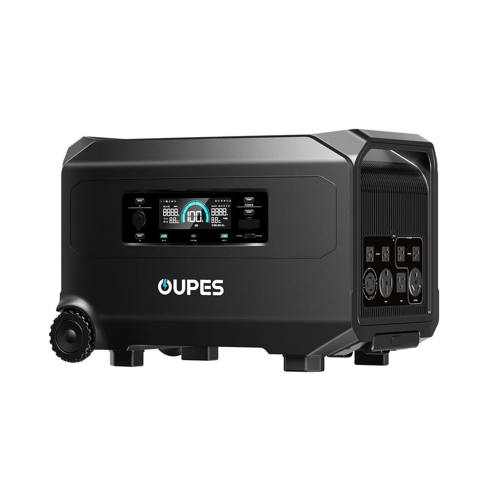 OUPES 4500Wh Gardian 6000-Watt Ouput, LiFePO4 Power Station, Home ...