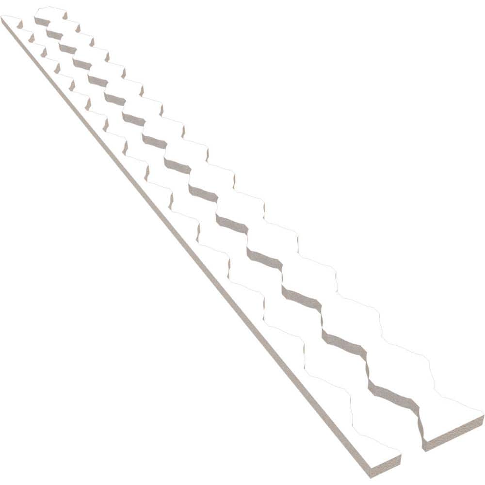 Ekena Millwork Sheyenne 47 in. H x 0.5 in. W Slatwall Panels in PVC 28 ...