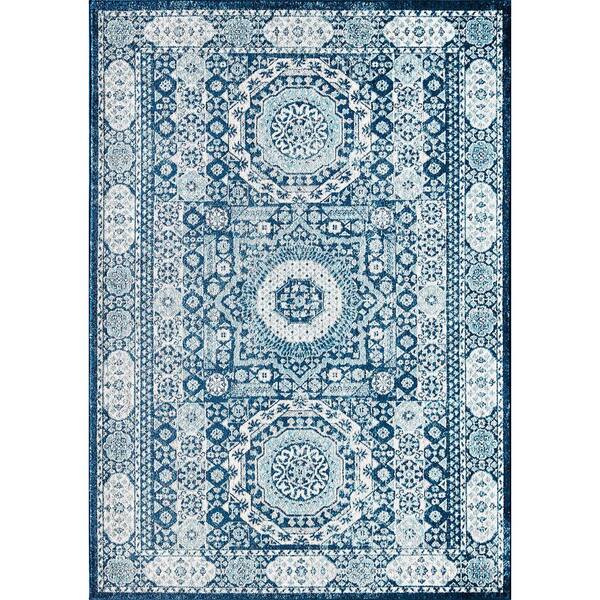 Rugs America Hailey Riviera Azure 2'6"x4' Vintage Blue Area Rug RA30953 ...