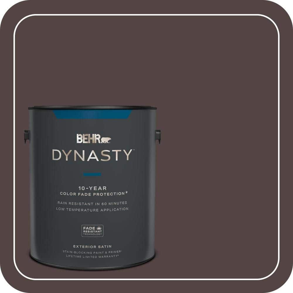 BEHR DYNASTY 1 gal. #ECC-43-3 Chaparral Satin Enamel Exterior Stain ...