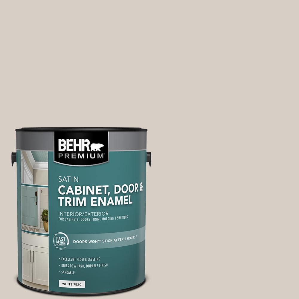 BEHR PREMIUM 1 gal. #MQ3-06 Granite Dust Satin Enamel Interior/Exterior ...