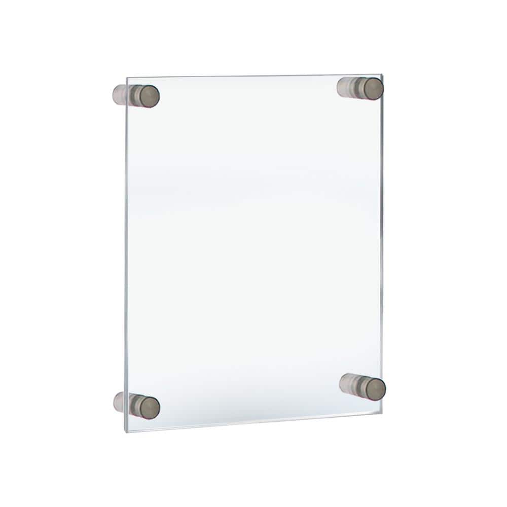 Azar Displays 11 in. x 17 in. Standoff Acyrlic Sign Holder 105508 - The ...