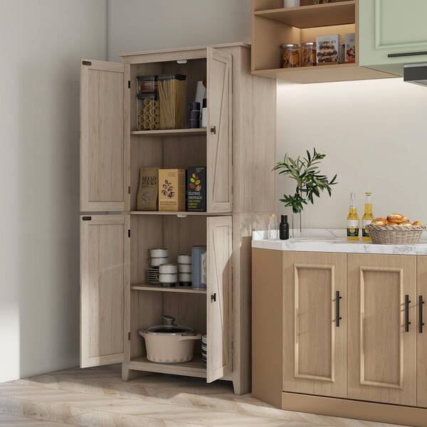 Wooden Kitchen Pantry Organizers Kitchen Cupboard: Modern 72" Kitchen
