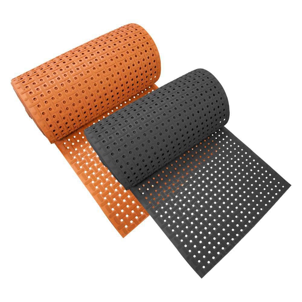 Rubber-Cal "Paw-Grip" Black 34 in. x 36 in. 100% Nitrile Rubber Non ...