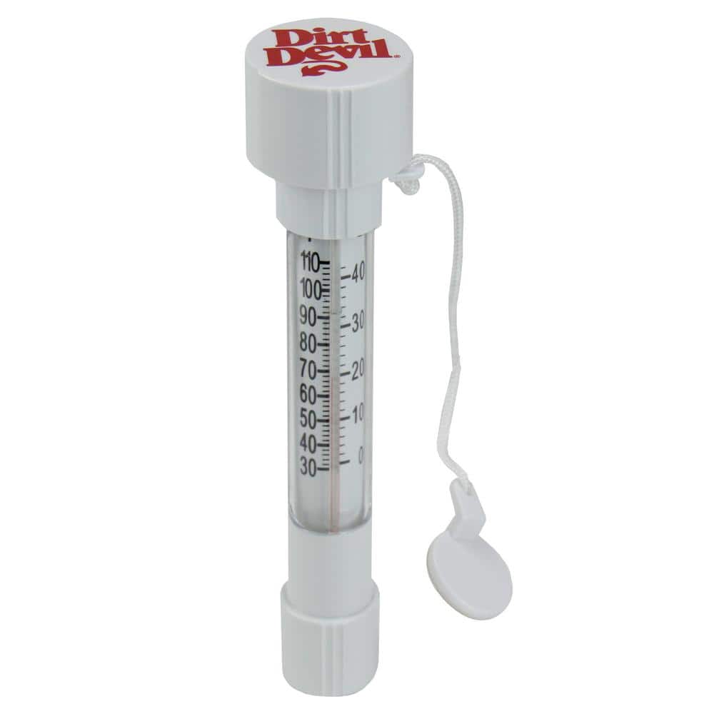 Pool Central 8.25 in. White Swimming Pool Thermometer with Cord and ...