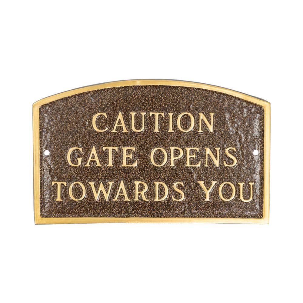 Montague Metal Products 10 in. x 15 Standard Arch Caution Gate Opens ...