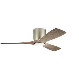 KICHLER Volos 54 in. Indoor Matte White Low Profile Ceiling Fan with ...