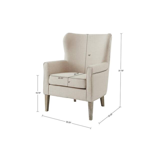 Natural wingback chair store
