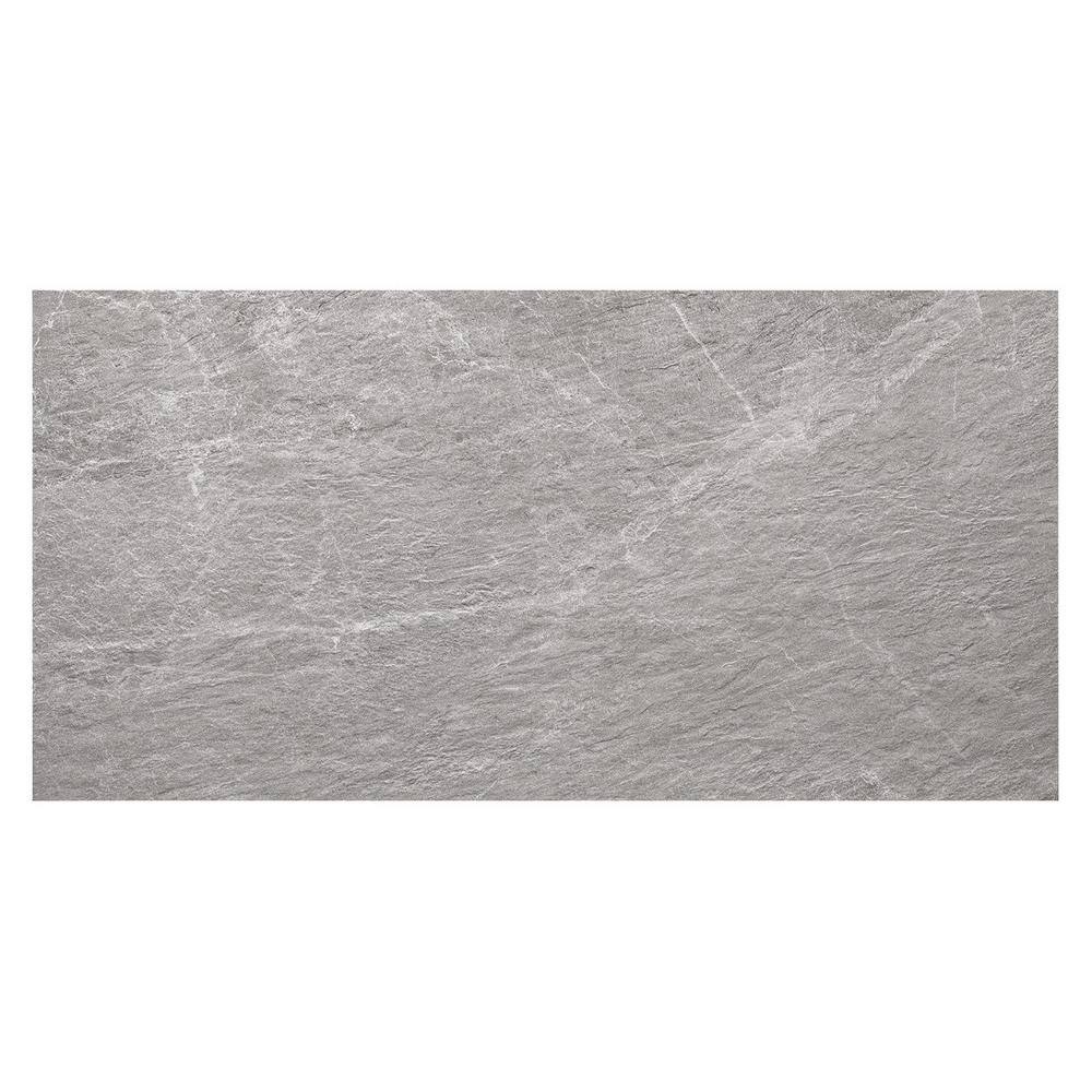 Ivy Hill Tile LithoTech 23.62 in. x 47.24 in. x 0.78 in. Silver Gray ...