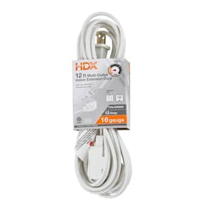 HDX 6 ft. 16/2-Gauge Green Cube Tap Extension Cord EXG-1626 - The Home ...