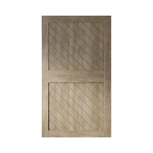 HOMACER XT3 50 in. x 84 in. C-Panel Solid Core Classic Gray Slanted ...