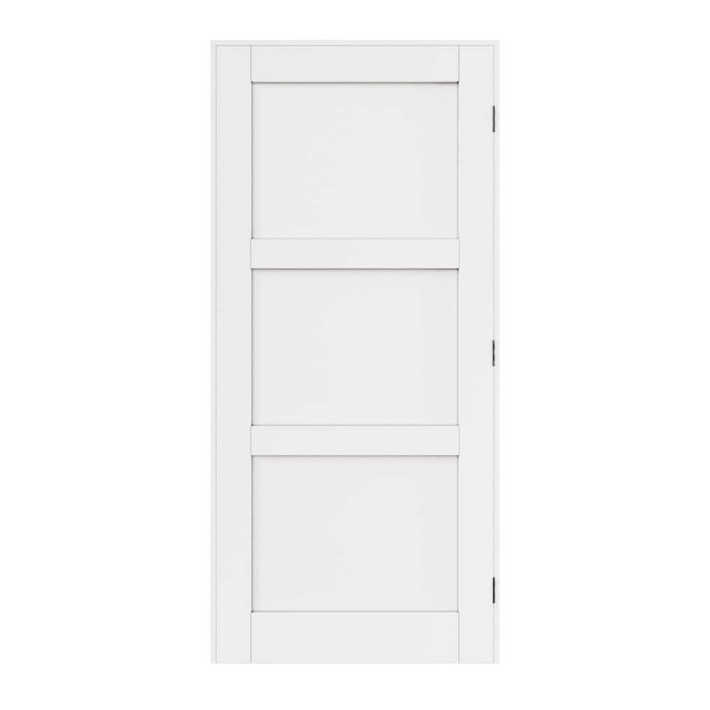 ARK DESIGN 36 in. x 80 in. aneled Blank Left Handed P3-Lite White Solid ...