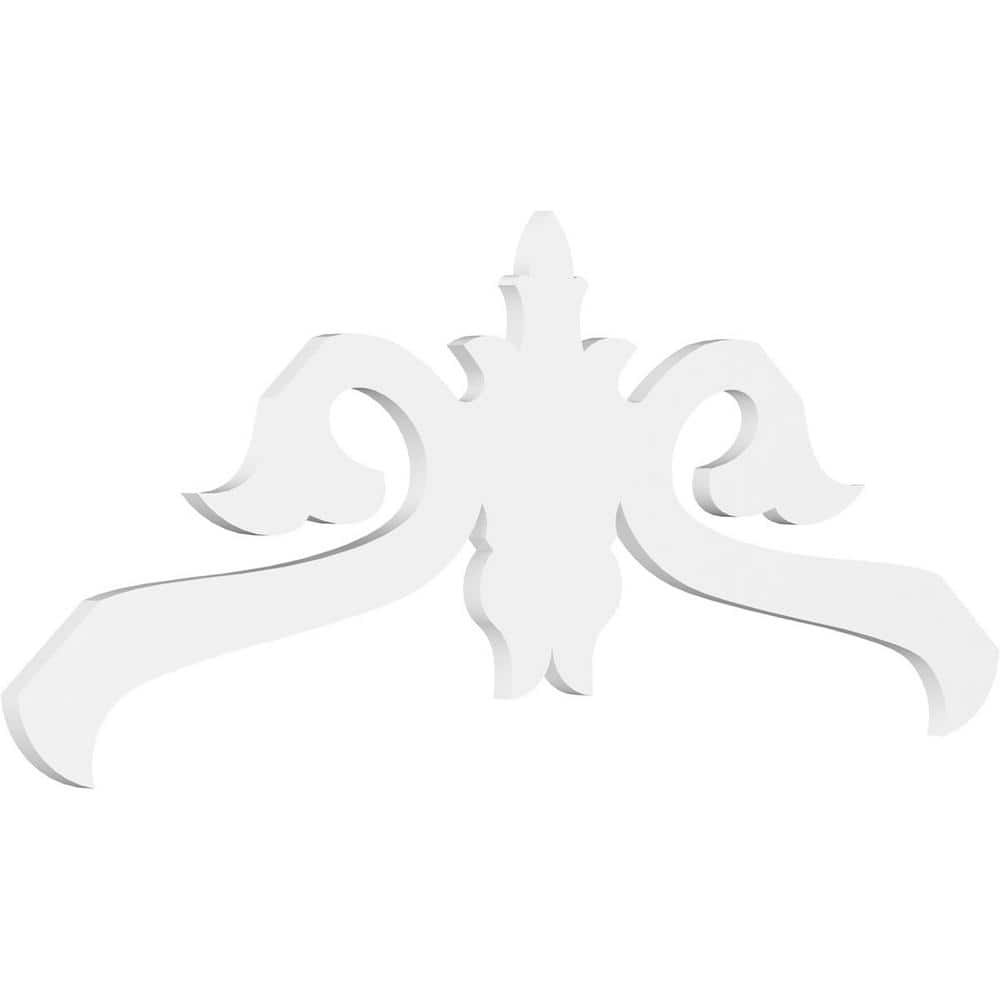 Ekena Millwork 60 in. W x 25 in. H x 1 in. P (10/12) Pitch Florence ...
