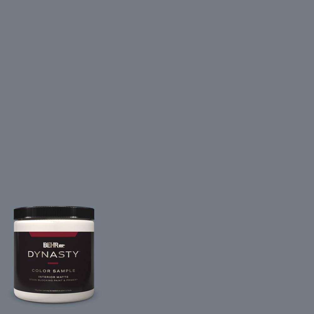 BEHR DYNASTY 8 oz. #PPF-38 Deep Shale Matte Stain-Blocking Interior ...