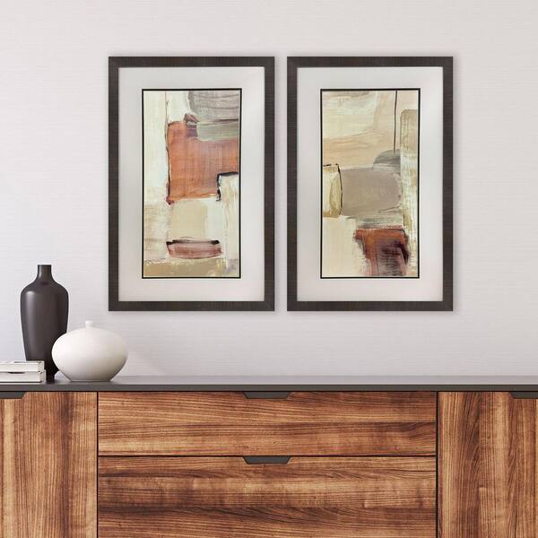 Paragon Loreth 2 Piece Framed Giclee Abstract Art Print 32 in. x 20 in ...