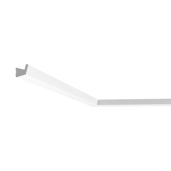 ORAC DECOR 1 in. x 1 in. x 78-3/4 in. Primed White Plain Polystyrene ...