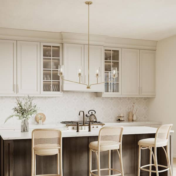 Progress Lighting Celino 44 in. 4-Light Champagne Bronze Small Round ...