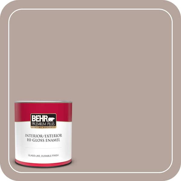 BEHR PREMIUM PLUS 1 qt. #BNC-12 Mauvelous Hi-Gloss Enamel Interior ...