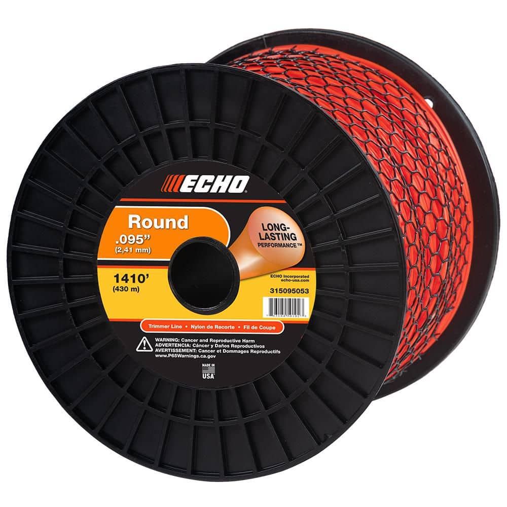 ECHO 0.095 in. x 1,410 ft. Large Spool Round Trimmer Line 315095053 ...