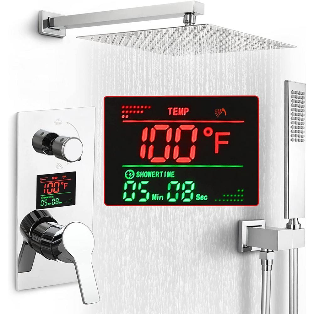 16 GAUGE SINKS Roxy 20.5 in. W 3 Jet Shower Tower in Chrome 16GS-36133 ...