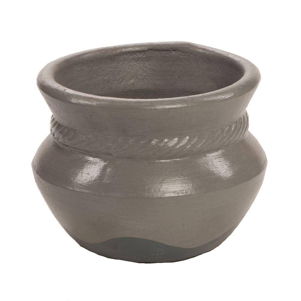 9 in. Clay Trenza Pot 0009 - The Home Depot