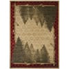 Mayberry Rug American Destination Antique Forest Antique Rustic Multi ...