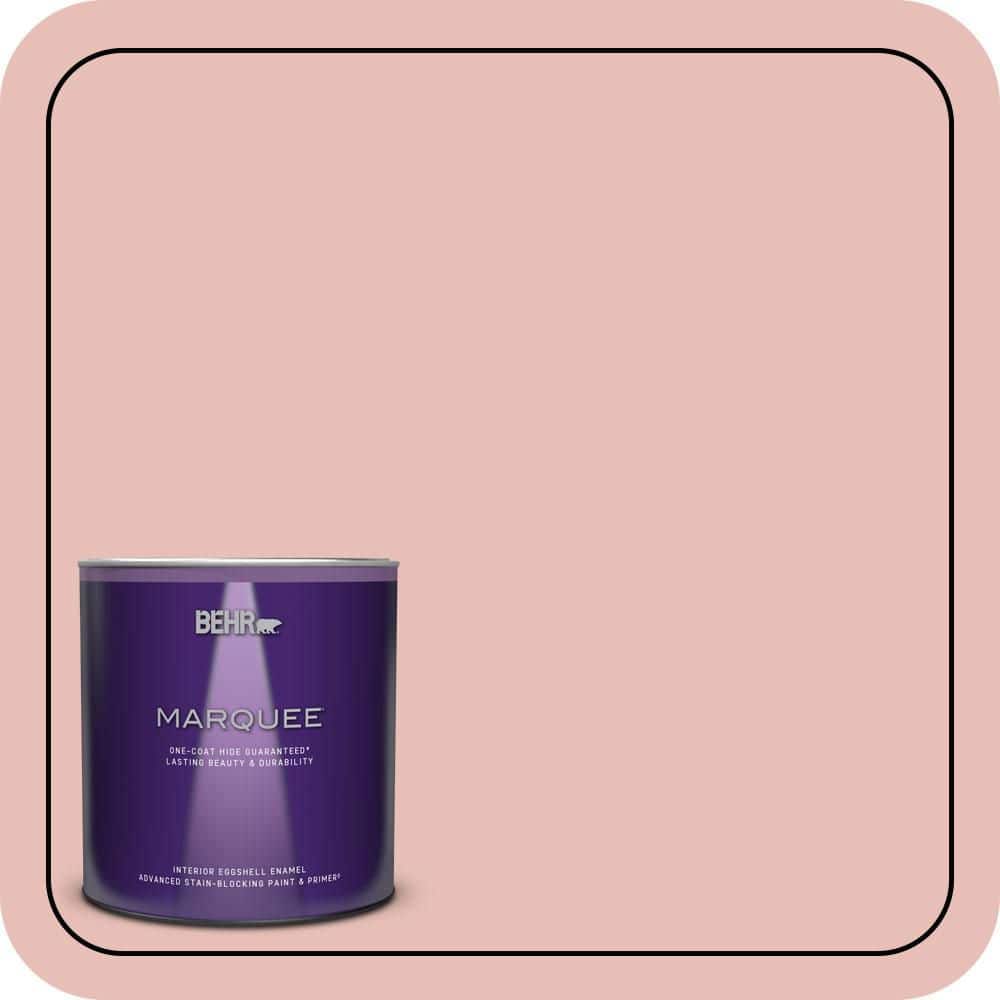 BEHR MARQUEE 1 qt. #T18-01 Positively Pink Eggshell Enamel Interior ...