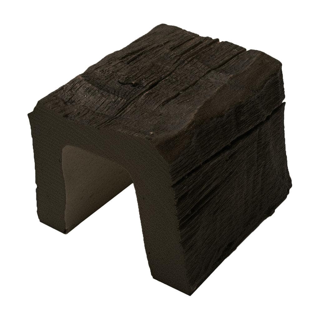 American Pro Decor 5 in. x 5 in. x 6 in. Long Dark Walnut Hand Hewn ...