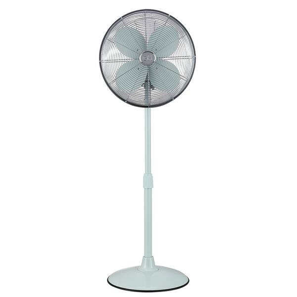 GOOD HOUSEKEEPING All-Metal 16 in. Retro Pedestal Fan with Oscillation ...