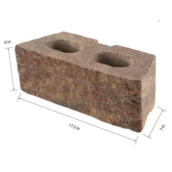 Pavestone RockWall Large 17.44 in. x 6 in. x 7 in. Sierra Blend ...
