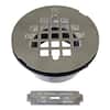 Westbrass 2 in. No-Caulk PVC Compression Shower Drain with 4-1/4 in ...