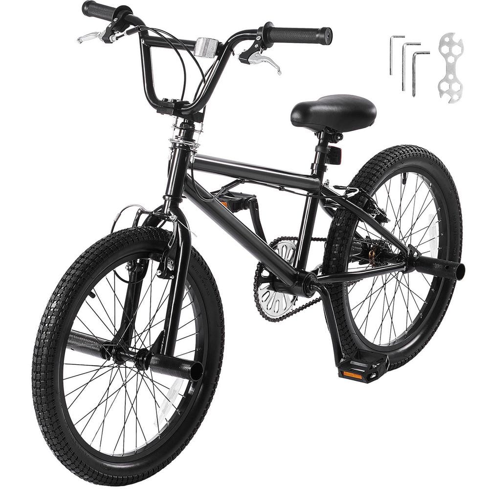 SKYSHALO BMX Bike, 20In. Wheel Freestyle Bike, Beginner-Level BMX to ...