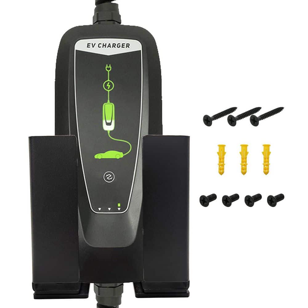 Ahfiwaso EV Universal Charger Holder Adjustable Metal Wall Mount ...