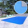 Pool Mate Deluxe 5-Year 20 ft. x 40 ft. Rectangular Blue/Silver Solar ...