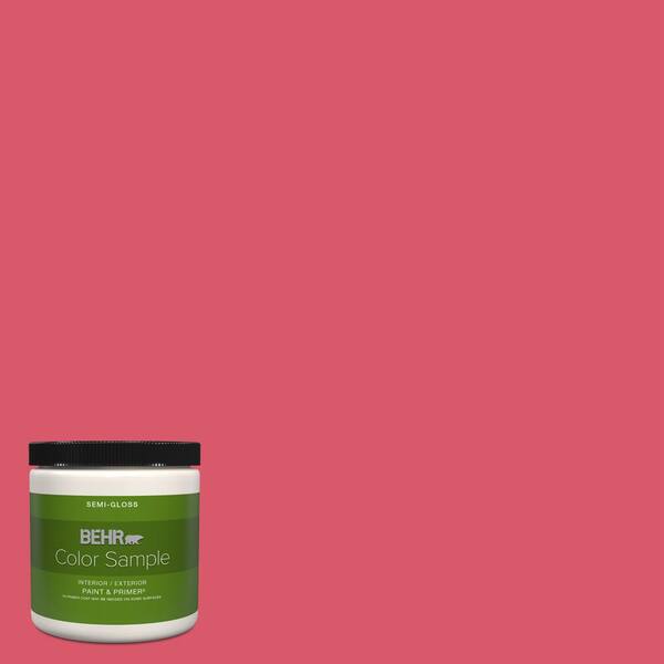 BEHR PREMIUM PLUS 8 oz. #130B-6 Dragon Fruit Semi-Gloss Interior ...