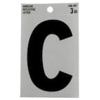 Everbilt 3 in. Vinyl Reflective Letter C 34027 - The Home Depot