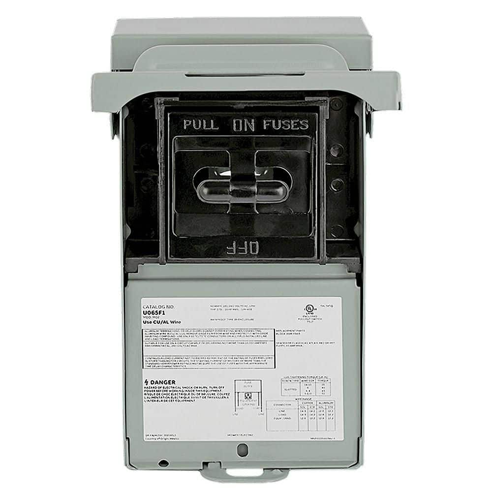 Midwest Electric Products 60 Amp 240-Volt Fused AC Disconnect (U065F1P ...