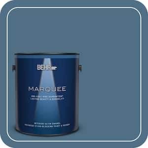 BEHR PREMIUM PLUS 8 oz. #S500-6 Shipyard Satin Enamel Interior/Exterior ...