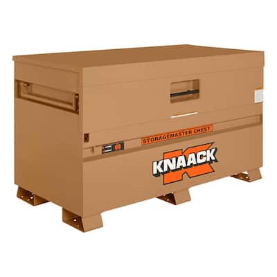 KNAACK 60 in. W x 30 in. L x 34 in. H, Steel Jobsite Storage Piano Box ...