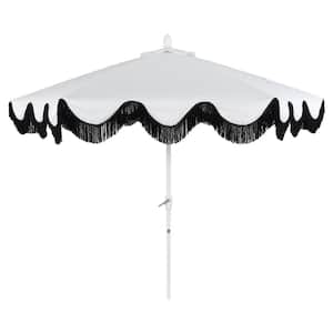 JONATHAN Y Collins 9 ft. Cottage Tassel Market Patio Umbrella with Auto ...