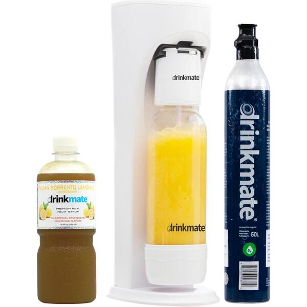 DrinkMate White Sparkling Water and Soda Maker Machine Sparkle Up ...