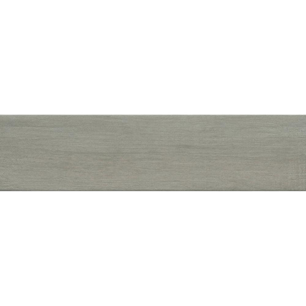 EMSER TILE Pocono Smoke Matte 5.91 in. x 23.62 in. Porcelain Floor and ...