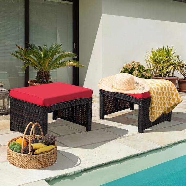 Big w ottoman rattan store