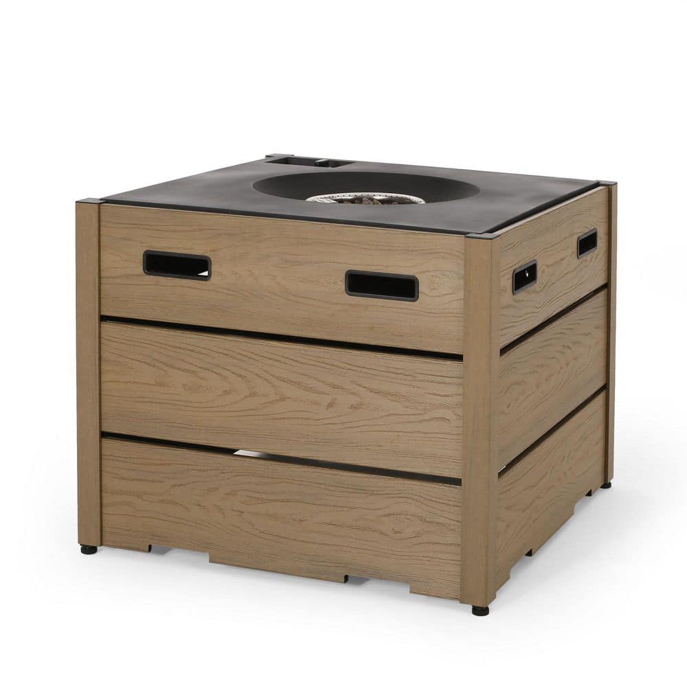 Kadehome 32 in. 40000 Btu Outdoor Plastic Square Propane Fire Pit ...